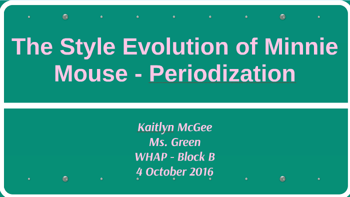 The Style Evolution of Minnie Mouse - Periodization by Kaitlyn McGee on ...