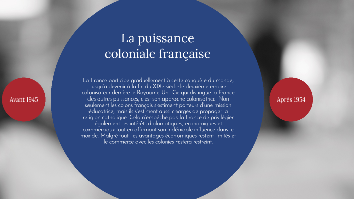 La puissance coloniale française by Laulau on Prezi