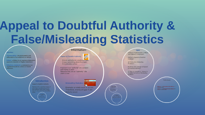 Appeal to doubtful authority & Misleading statements by Edwardo Uh on Prezi