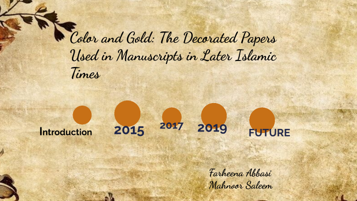 Color and Gold: The Decorated Papers Used In Manuscripts in Later ...