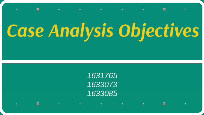 case analysis by on Prezi