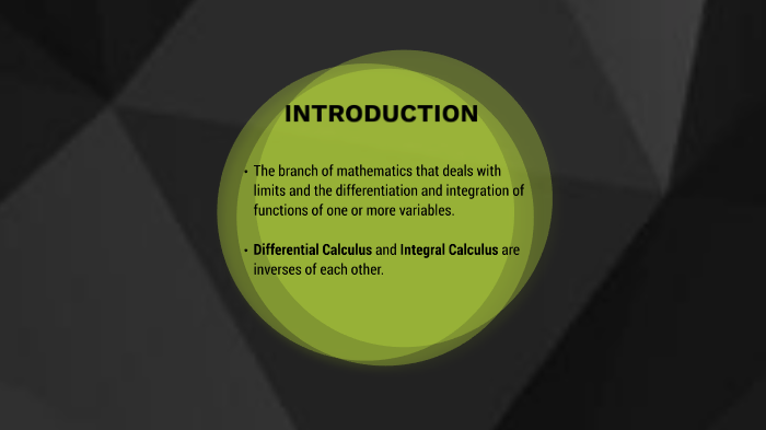 Applications of Calculus in Real Life by Nishanth Prasad on Prezi