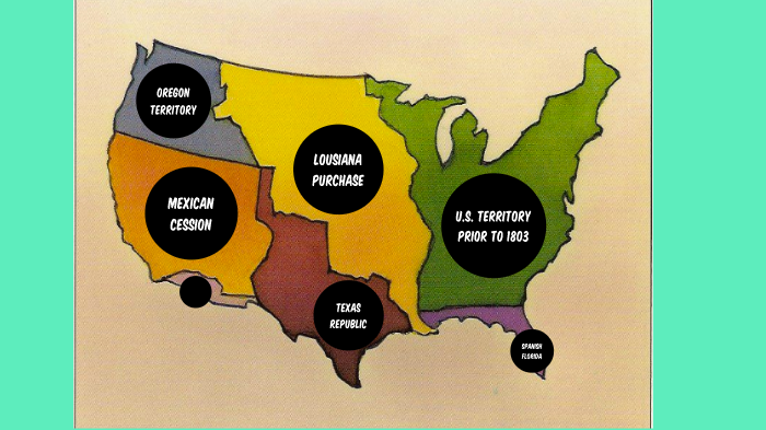 Manifest Destiny Map Outline