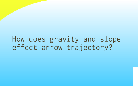 How do Trajectory Angles Affect Archery? by kevin zollman on Prezi