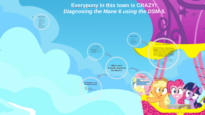 Everypony in this town is CRAZY! Diagnosing the Mane 6 using by Amy ...