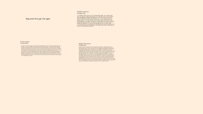 Evolution of Rapunzel by Iris Lee on Prezi