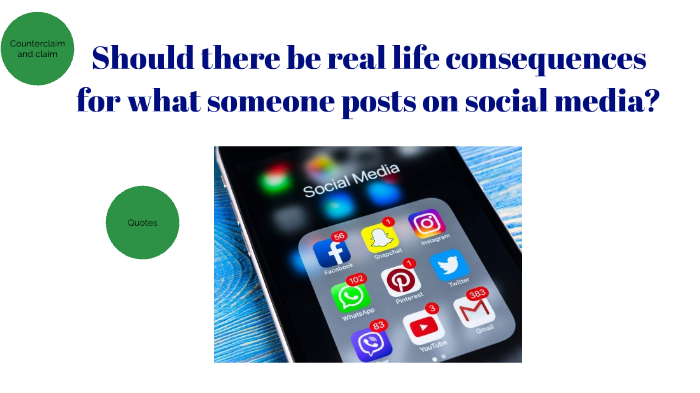 Should there be real life consequences for what someone posts on social ...