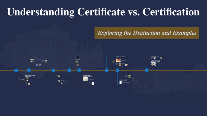 Understanding Certificate Vs Certification By Sakshi Wasnik On Prezi