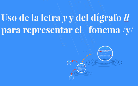 Uso de la letra y y del dígrafo ll para representar el fonem by ...