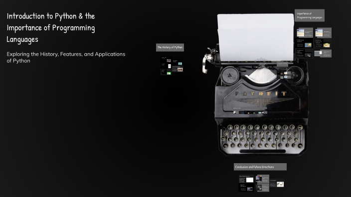 Introduction to Python & the Importance of Programming Languages by ...