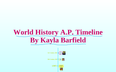 World History A.P. Timeline by Kayla Barfield on Prezi