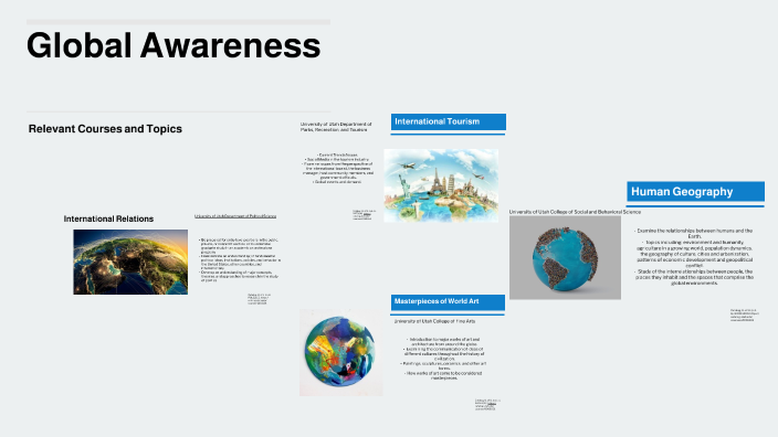 Global Awareness Courses and Topics by Kelsey Niemann on Prezi