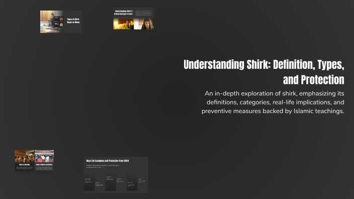 Understanding Shirk: Definition, Types, and Protection by Abdurahman ...