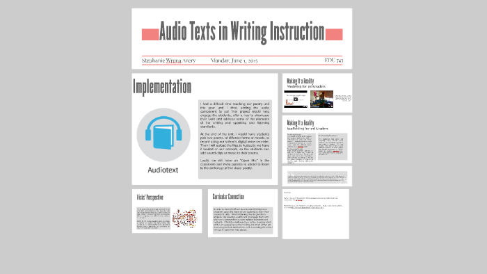 Audio Texts as Curricular Connections by Stephanie Wrona on Prezi