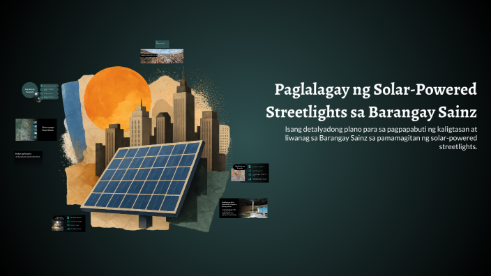 Paglalagay ng Solar-Powered Streetlights sa Barangay Sainz by Rogie ...