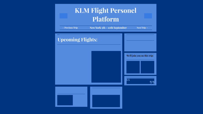 KLM Flight personal Platform by Dirk Schroder on Prezi
