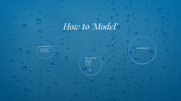 How to 'Model' by Diamond Perry on Prezi