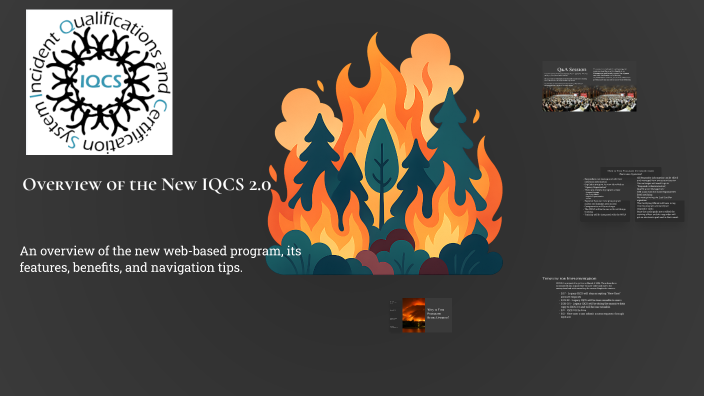 Introduction to the New Fire Qualification Management Program by Sean ...