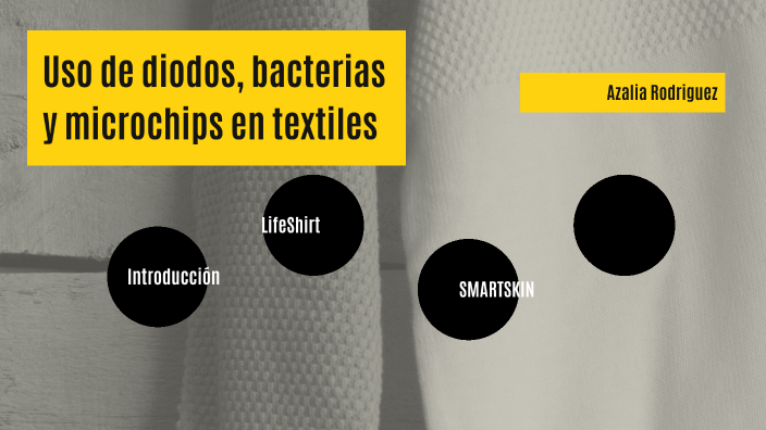 Uso de diodos, bacterias y microchips en textiles by Azalia Rodriguez ...