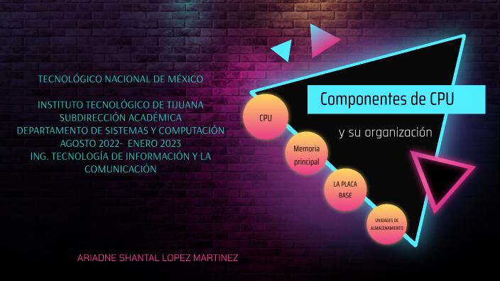 Componentes de CPU y su organización by ARIADNE SHANTAL LOPEZ MARTINEZ ...