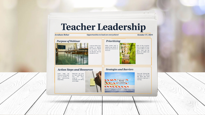 Teacher Leadership by Avraham Behar on Prezi