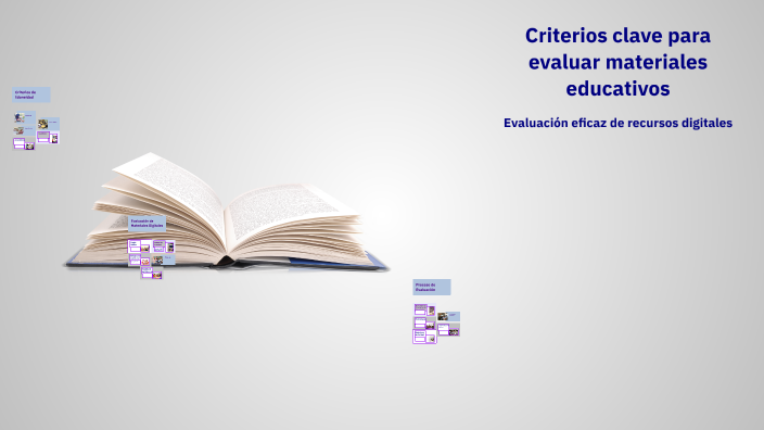 Criterios clave para evaluar materiales educativos by Kelly Johana ...