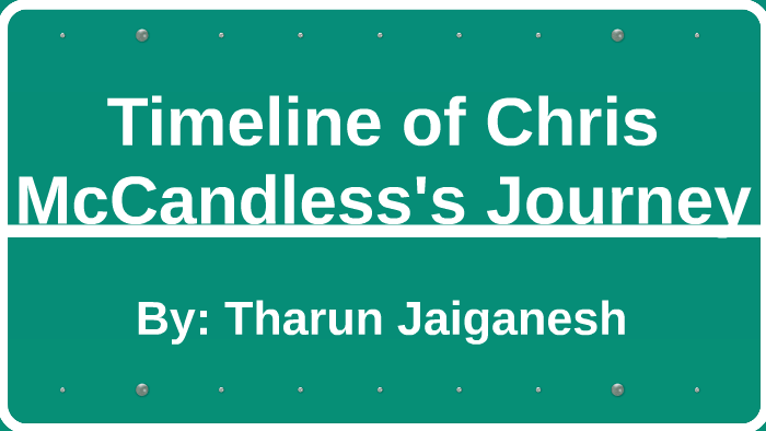 Timeline of Chris McCandless's Journey by Tharun Jaiganesh on Prezi