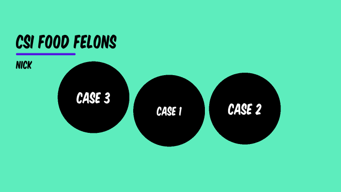 CSI Food Felons by Nicholas Vera on Prezi