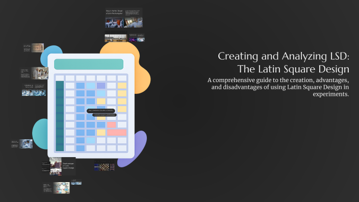 Creating and Analyzing LSD: The Latin Square Design by ahmad sankari on ...