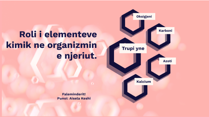 Roli i elementeve kimik ne organizmin e njeriut by aisela keshi on Prezi
