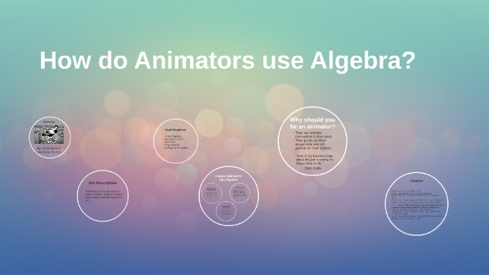 How do Animators use Algebra by Kate Eubanks on Prezi