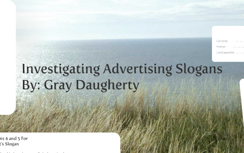 Investigating Advertising Slogans Using Conditional, Inverse, Converse ...