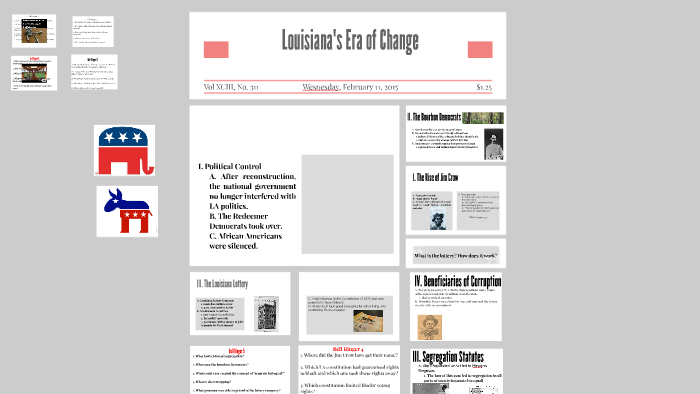 Louisiana's Transition Era: Populism and Power by David Riley on Prezi