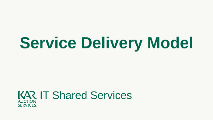 How we deliver service today by C Parrish