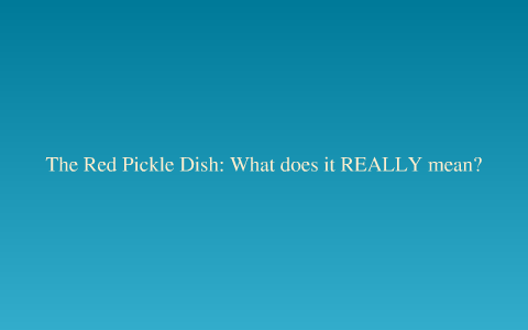 THE RED PICKLE DISH: (more) Symbols in Ethan Frome by Amanda Schaible ...