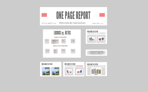 ONE PAGE REPORT by on Prezi