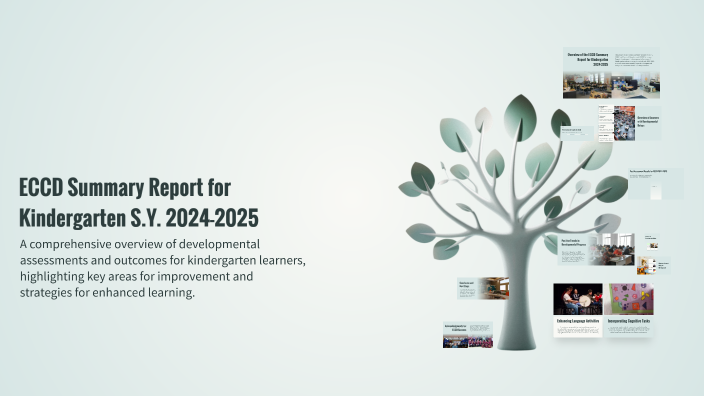 ECCD Summary Report for Kindergarten S.Y. 2024-2025 by Carla Lorenzo on ...