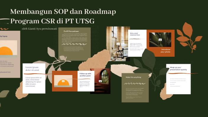 Membangun SOP dan Roadmap Program CSR di PT UTSG by LIANTI AYU ...