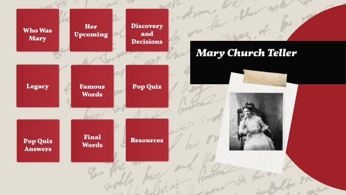 Mary Church Terrell by Sarah Grace Guerrier on Prezi
