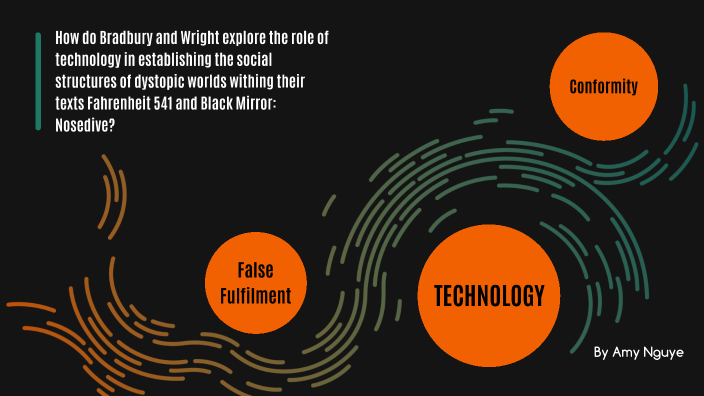 How do Bradbury and Wright explore the role of technology in ...