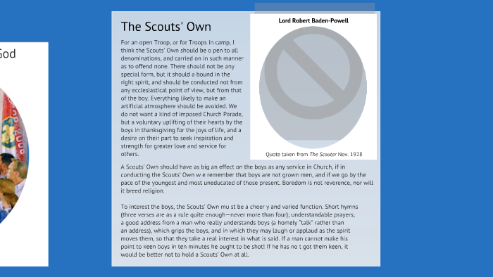 Scout's Own Worship Service by Darryl Alder on Prezi