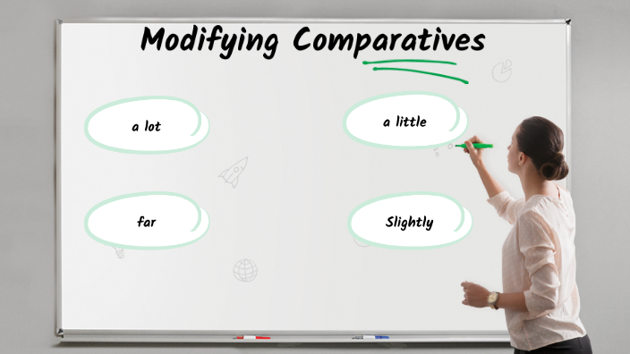 Modifying Comparatives - a lot, far more, much, a little, slightly by ...