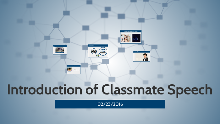 Introduction of Classmate Speech by Khalil Alqutami on Prezi
