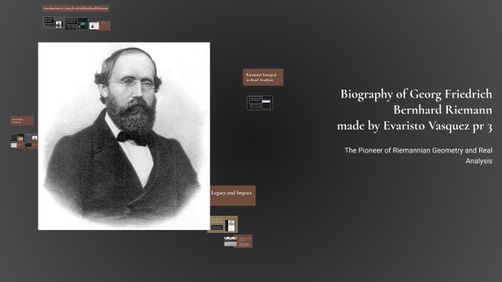 Biography of Georg Friedrich Bernhard Riemann by Evaristo Vasquez on Prezi