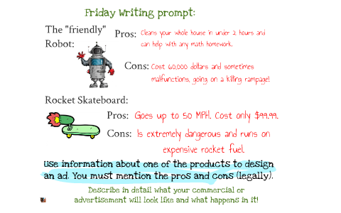 Friday Writing Prompt: Create your own Ad. by Nathan Bachman on Prezi