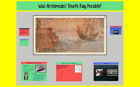 Was Archimedes' Death Ray Possible? by Brandon Worley on Prezi