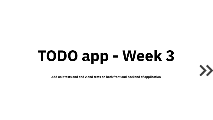 TODO app - Week by Alamin M on Prezi