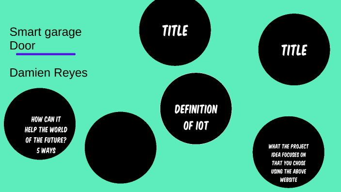 Iot presentation by Damien Reyes on Prezi