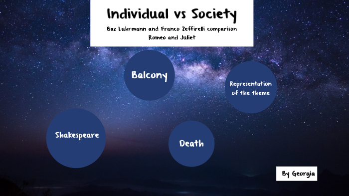 Romeo and Juliet - Individual vs Society comparison by Georgia Crowley ...
