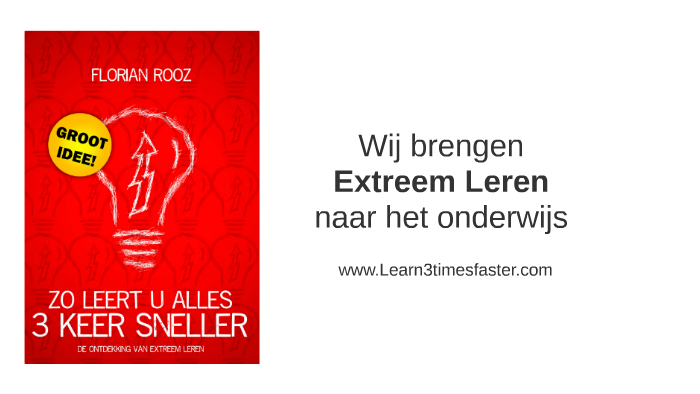 3 keer sneller - EDU overzicht by Florian Rooz on Prezi